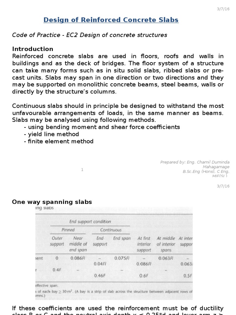 Advanced Structural Design - Slab Design | PDF | Beam (Structure ...