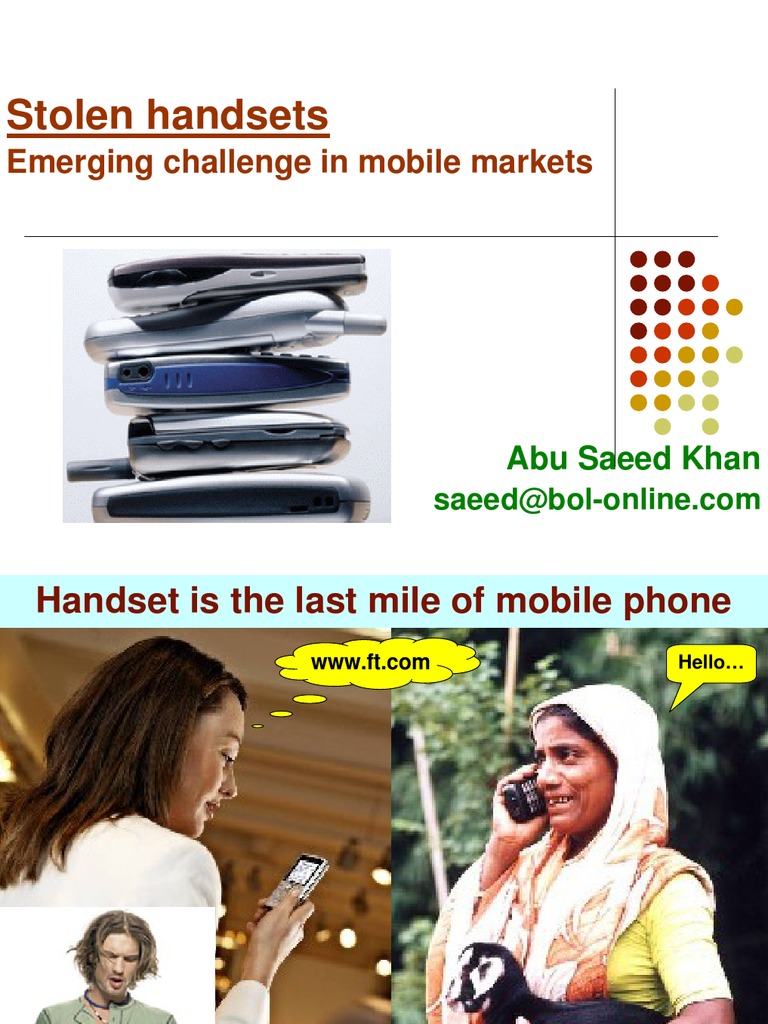 ASKhan Stolen Handsets Dhaka APC | PDF | Mobile Phones | Telecommunications