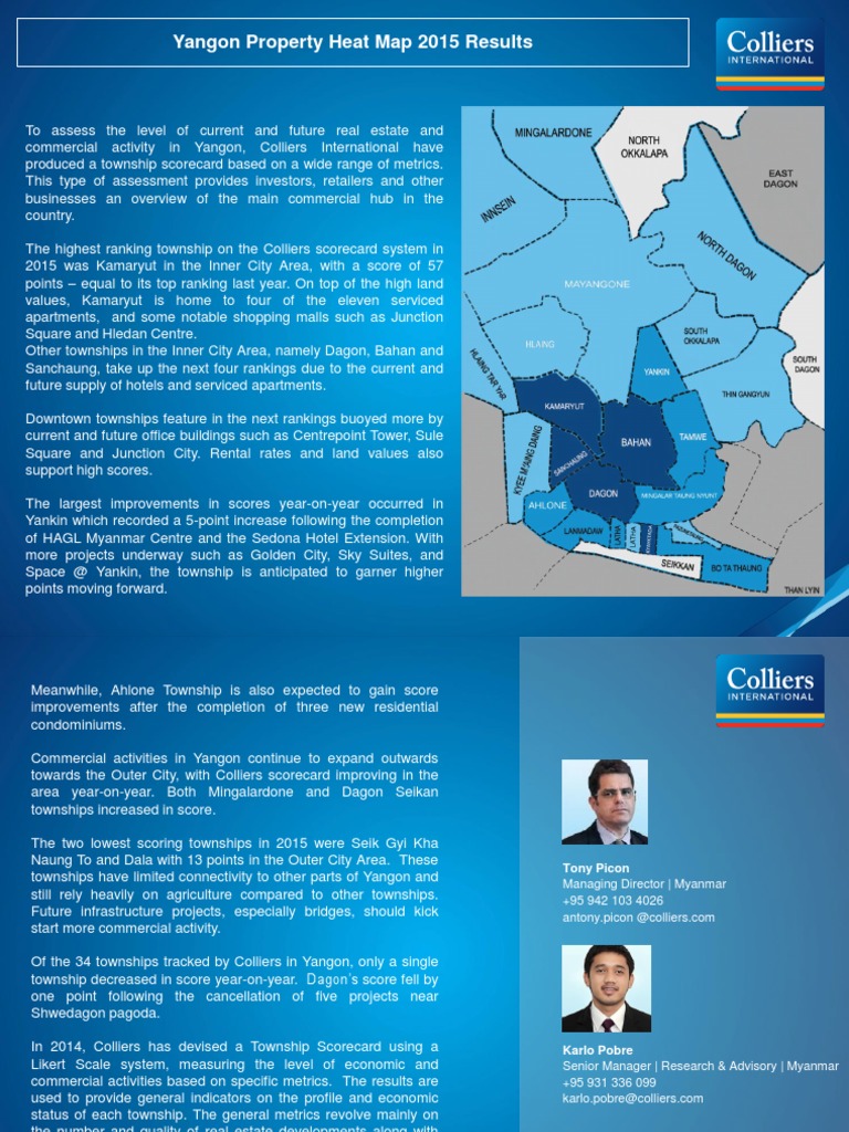 Yangon Property Heat Map 2015 Results | PDF | Apartment | Myanmar