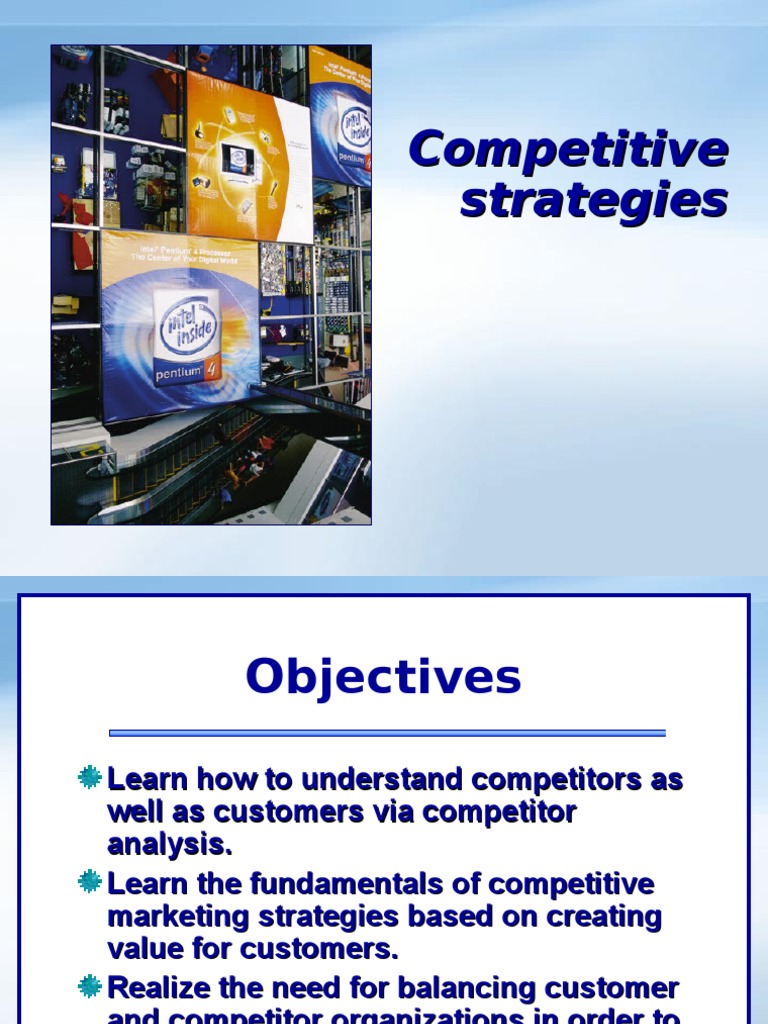 Competitive Strategies | PDF | Strategic Management | Competition