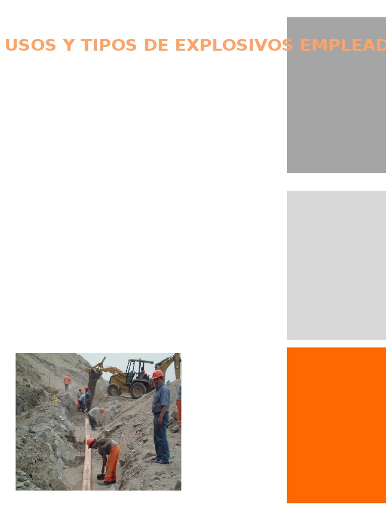 Usos y Tipos de Explosivos | PDF | Material explosivo | Aluminio