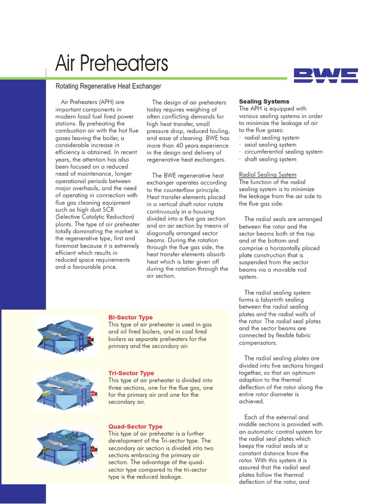 Air Preheaters: Rotating Regenerative Heat Exchanger | Download Free ...