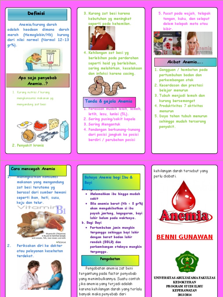 Leaflet Anemia | PDF