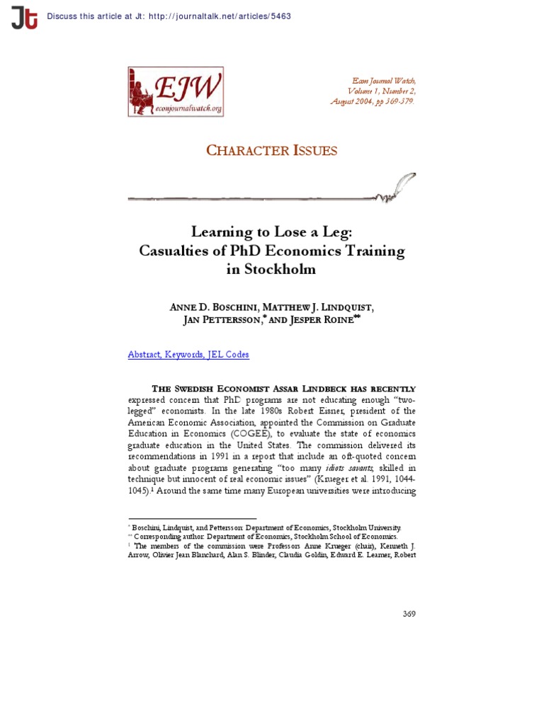 PHD Econ Guide | PDF | Doctor Of Philosophy | Graduate Record Examinations