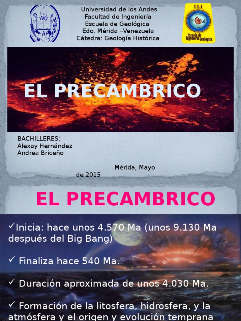 Precambrico | PDF | Geología | Ciencias de la Tierra
