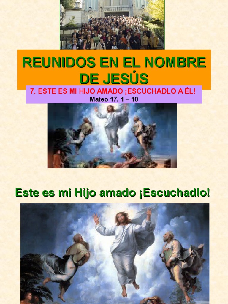 Este Es Mi Hijo Amado Escuchadlo A él Pdf Moisés Jesús