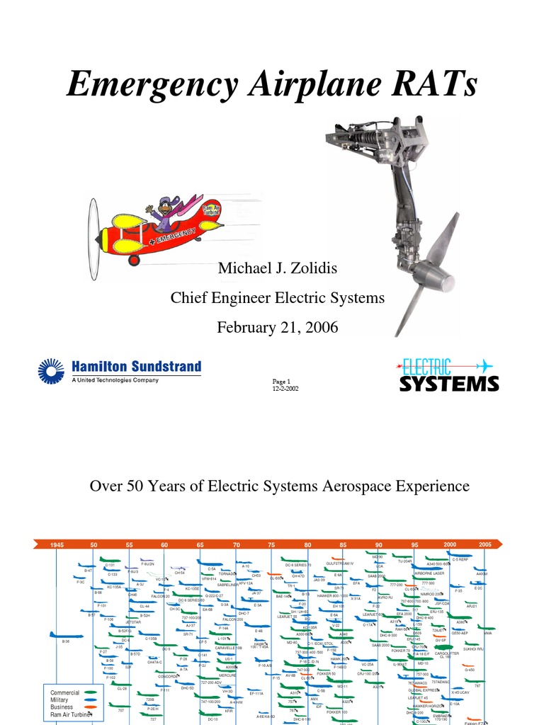 Emergency RATs Presentation | PDF | Aircraft | Industries