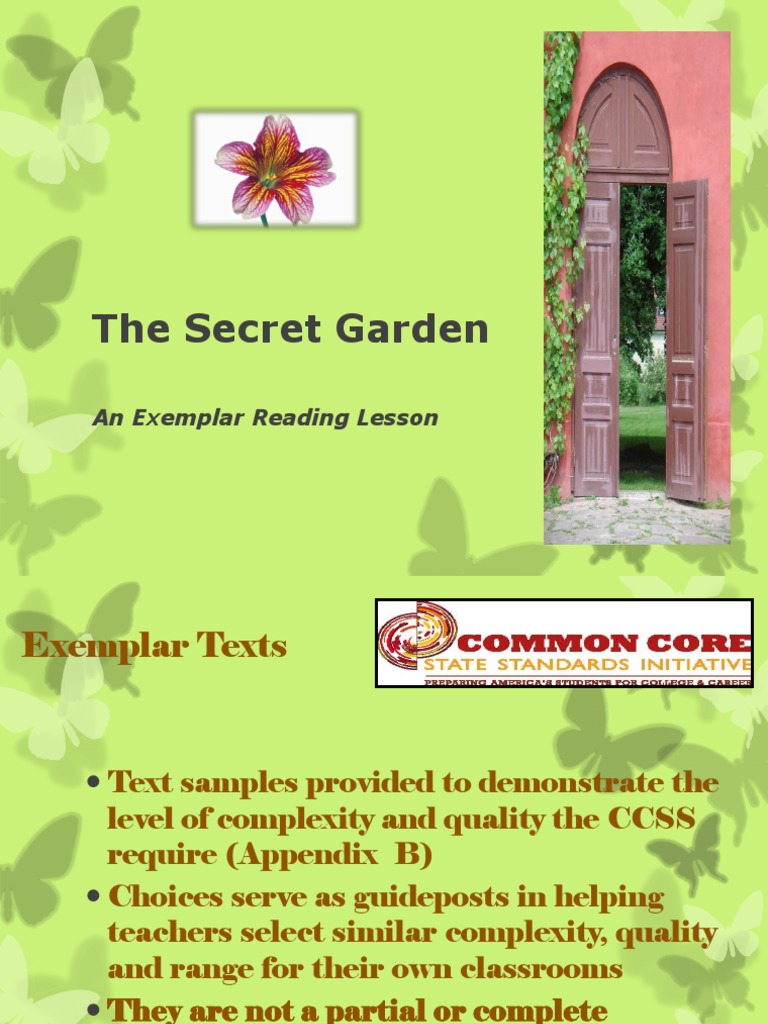 ExemplarLesson G4 Reading | PDF | The Secret Garden | Reading (Process)
