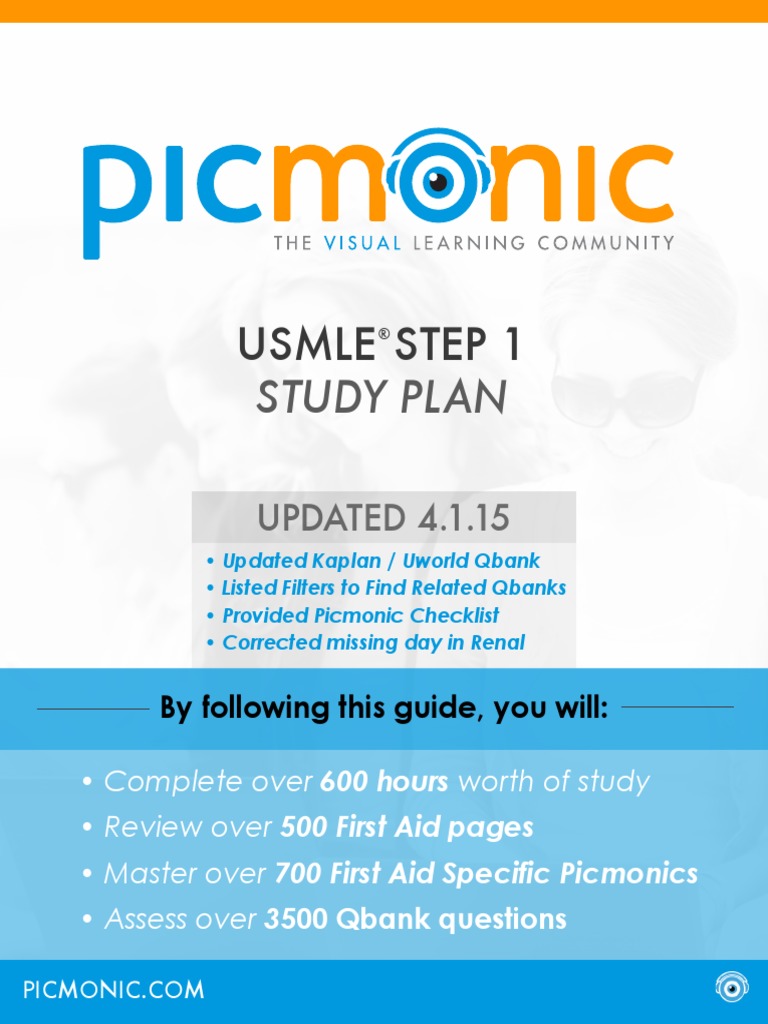 Picmonic Step 1 Study Plan V2 | PDF | Pathology | Connective Tissue