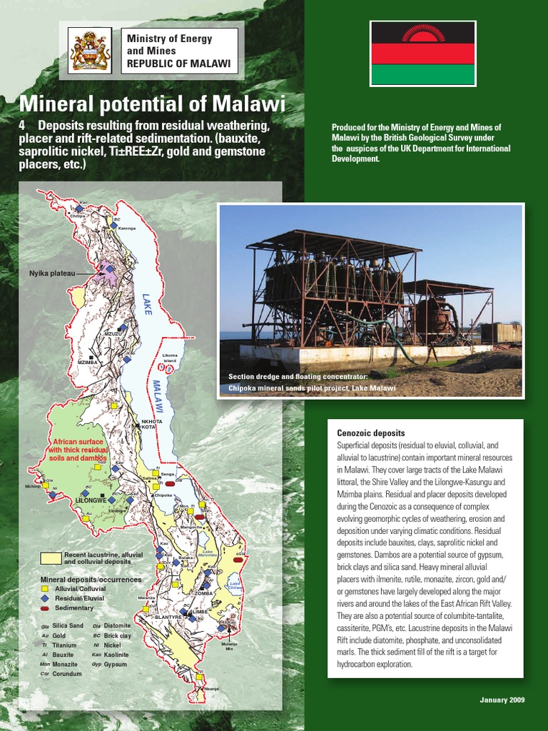 Malawi's Mineral Resources Overview | PDF | Sedimentary Rock | Rift