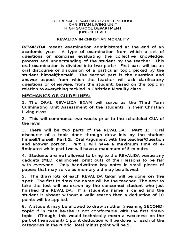 Revalida | PDF | Test (Assessment) | Human Sexuality