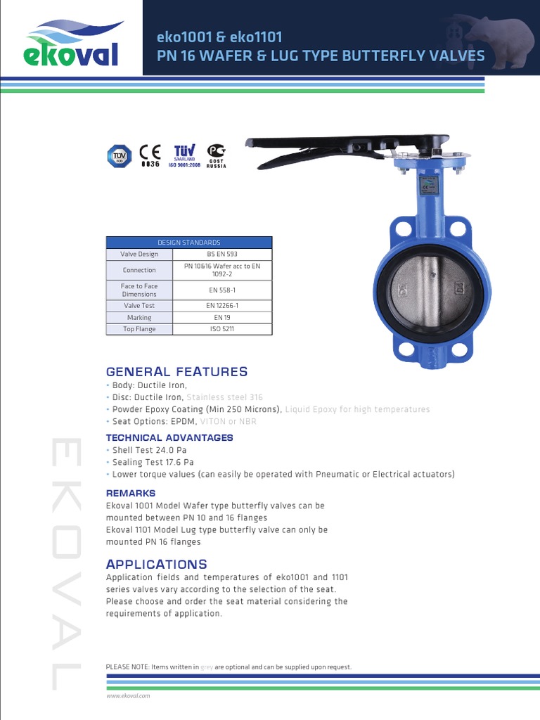 Catalogue EKOVAL VALVE | PDF | Valve | Pipe (Fluid Conveyance)