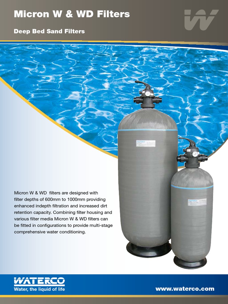 W and WD Series Filter Brochure | PDF | Fiberglass | Filtration