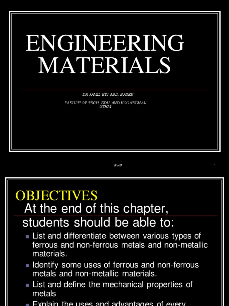 Chapter 3 Engineering Material | PDF | Thermoplastic | Steel