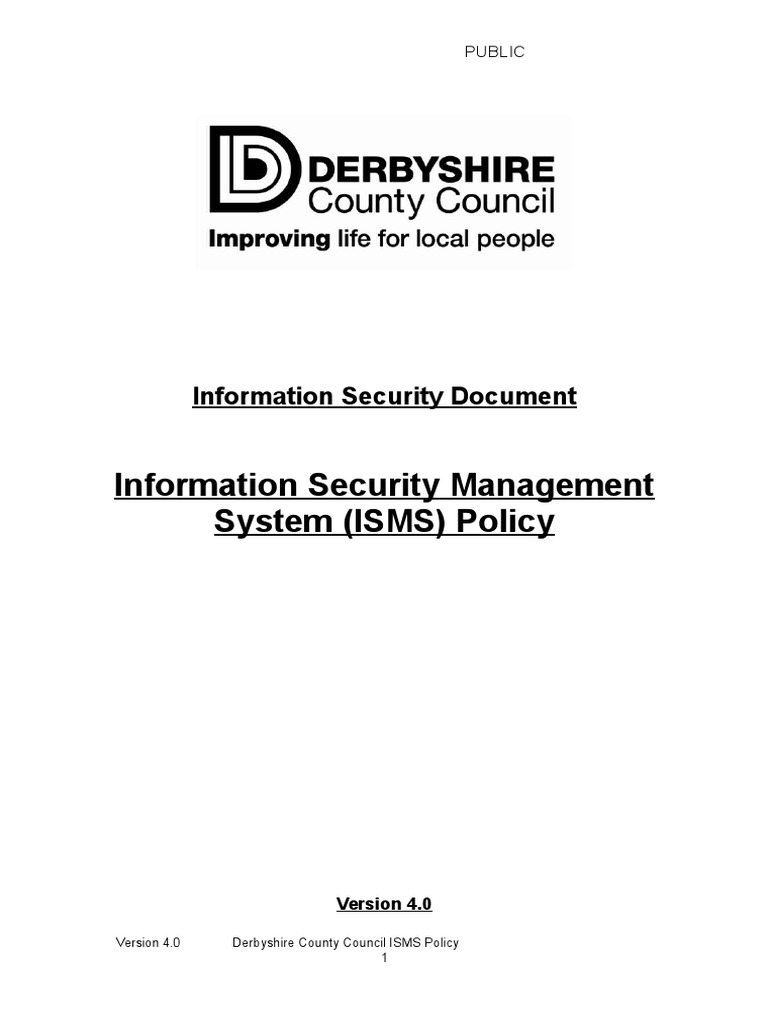 ISMS Policy Tcm44-229263 | PDF | Information Security | Information ...