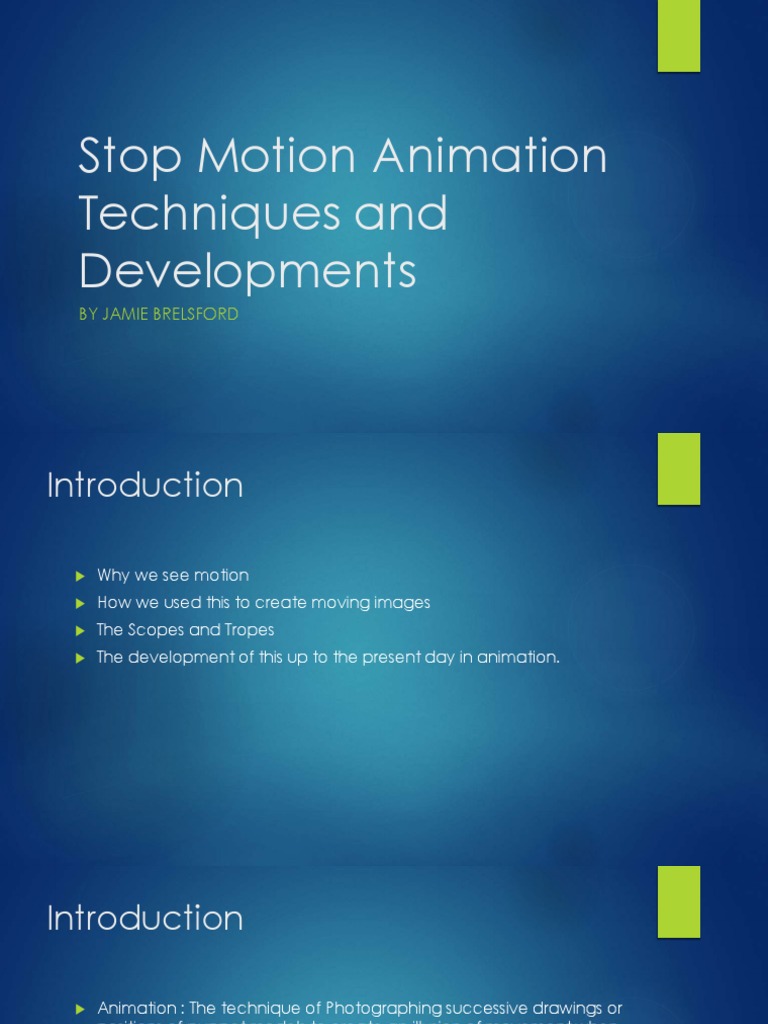 Stop Motion Animation Techniques and Developments PDF | PDF | Animation
