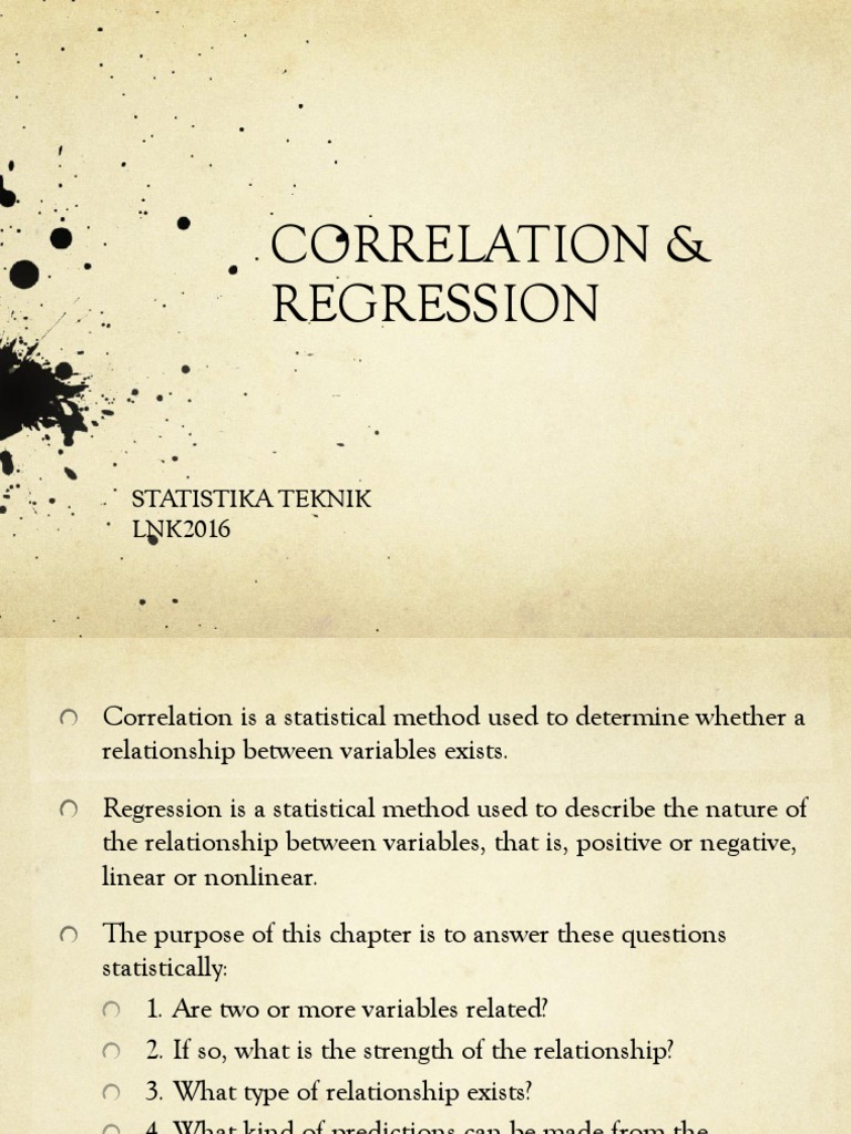 Modul 5 Correlation Regression | PDF | Correlation And Dependence ...