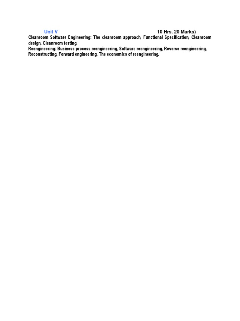 Cleanroom & Reengineering in Software | PDF
