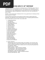 Emcee Script For Debut (Taglish) | PDF