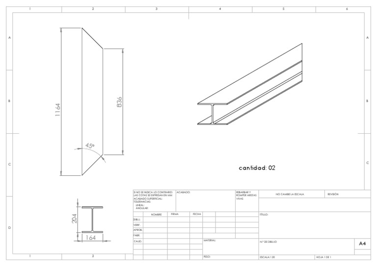 Perfil W8X24.2X1164 PDF | PDF