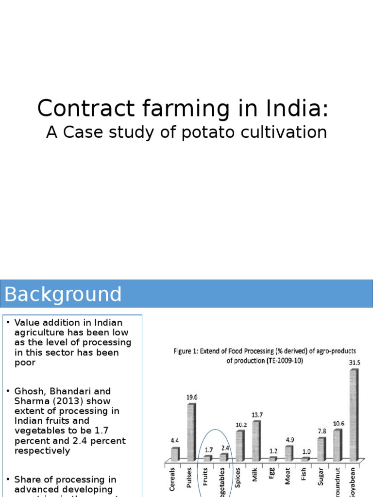 Contract Farming | PDF | Potato | Agriculture