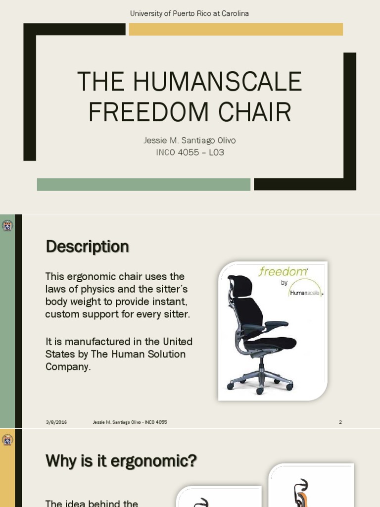 The Humanscale Freedom Chair | PDF