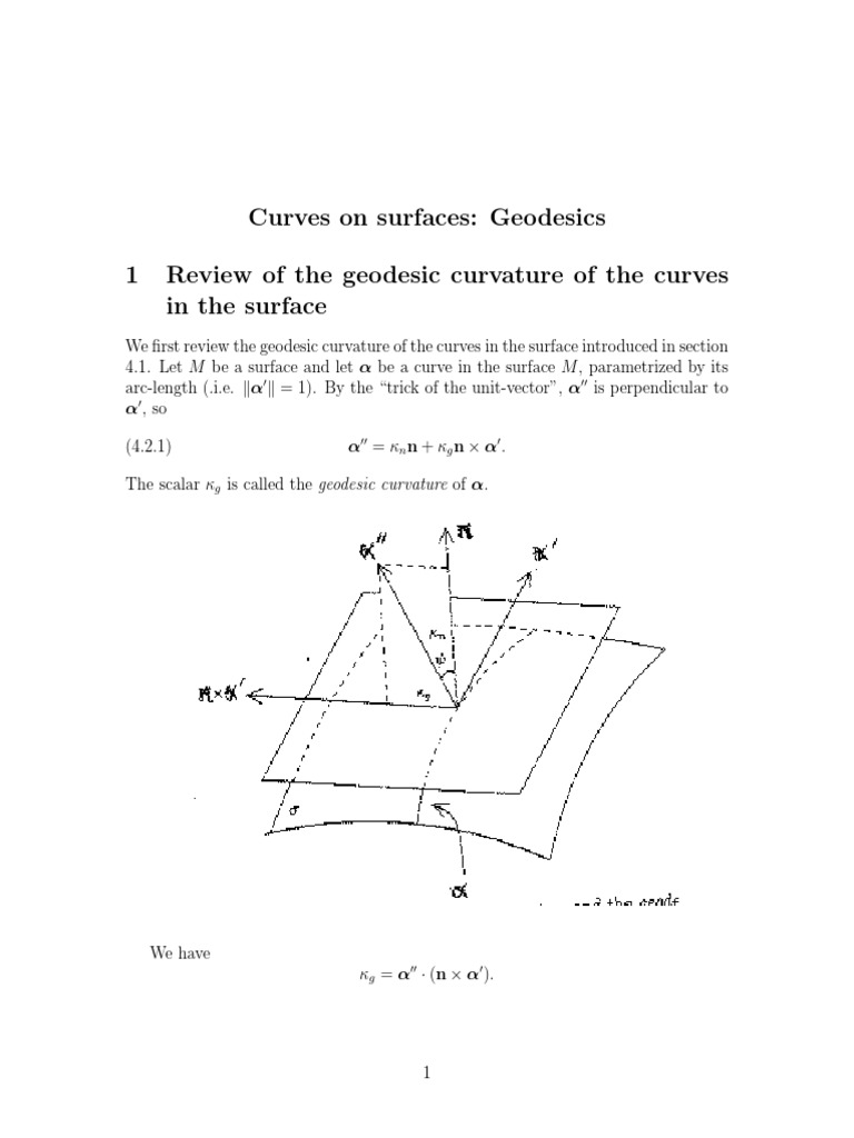 Geodesic 2 | PDF | Curvature | Trigonometric Functions