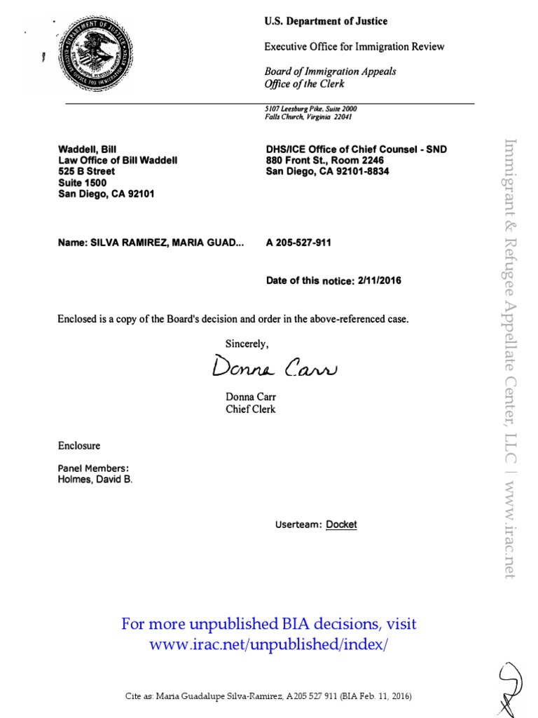 BIA Grants Motion to Reopen Case | PDF | Removal Proceedings | Government