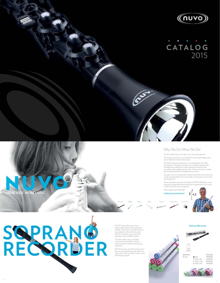 NUVO Catalog 2015 | PDF | Recorder (Musical Instrument) | Flute