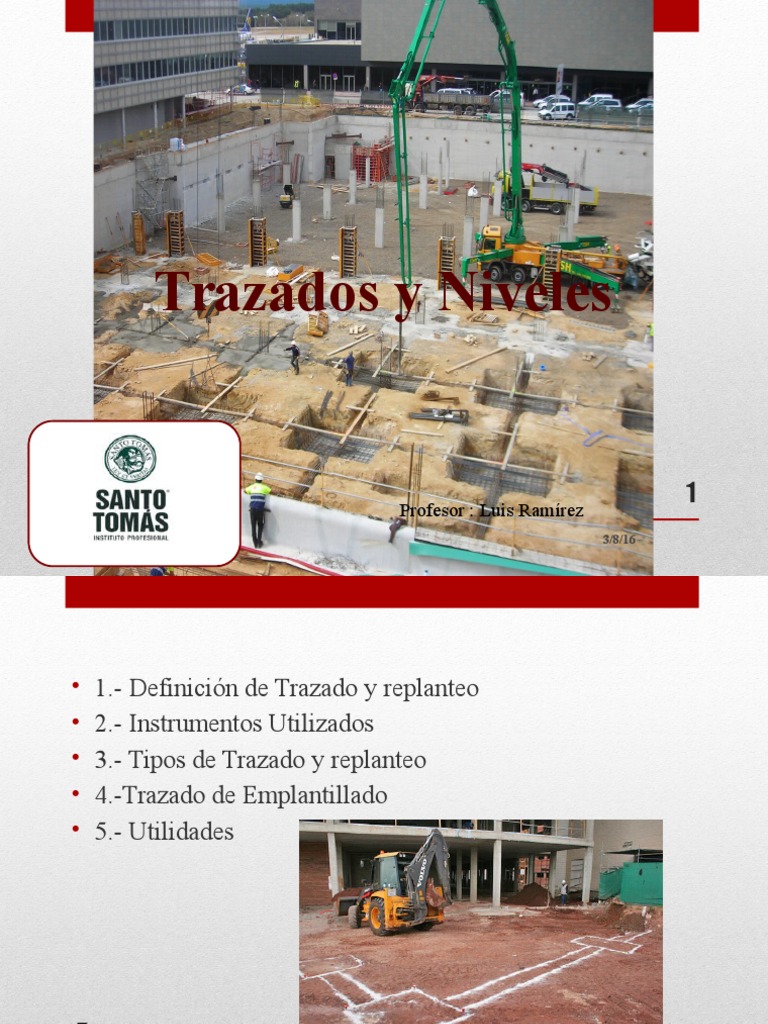 2.-Trazado y Niveles | PDF | Topografía | Science