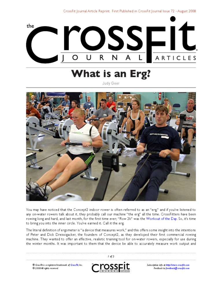 What Is An Erg | PDF | Rowing (Sport) | Rowing