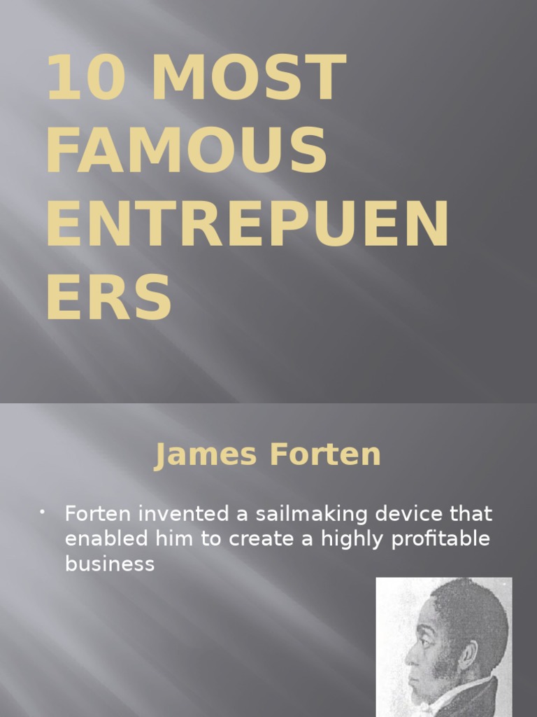 Notable African American Entrepreneurs | PDF