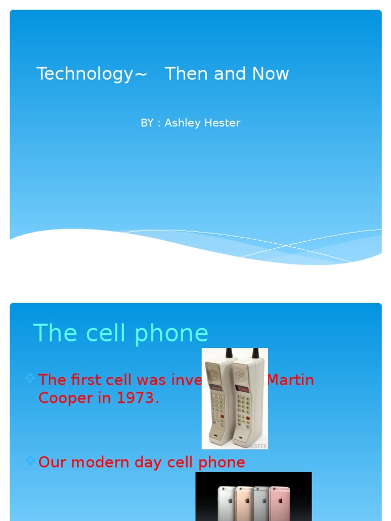 Technology Then and Now | PDF