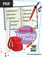 South Australian Spelling Test | PDF