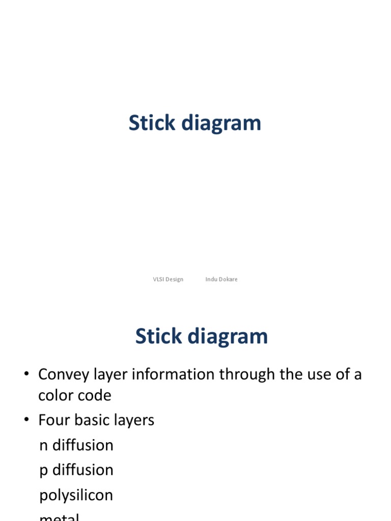 Understanding VLSI Stick Diagrams | PDF | Technology & Engineering