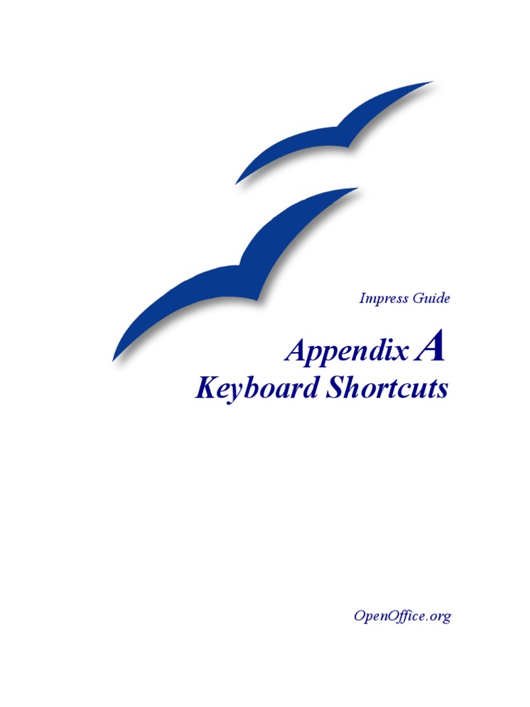 Appendix Keyboard Shortcuts: Impress Guide | Download Free PDF | Computer Keyboard | Keyboard ...