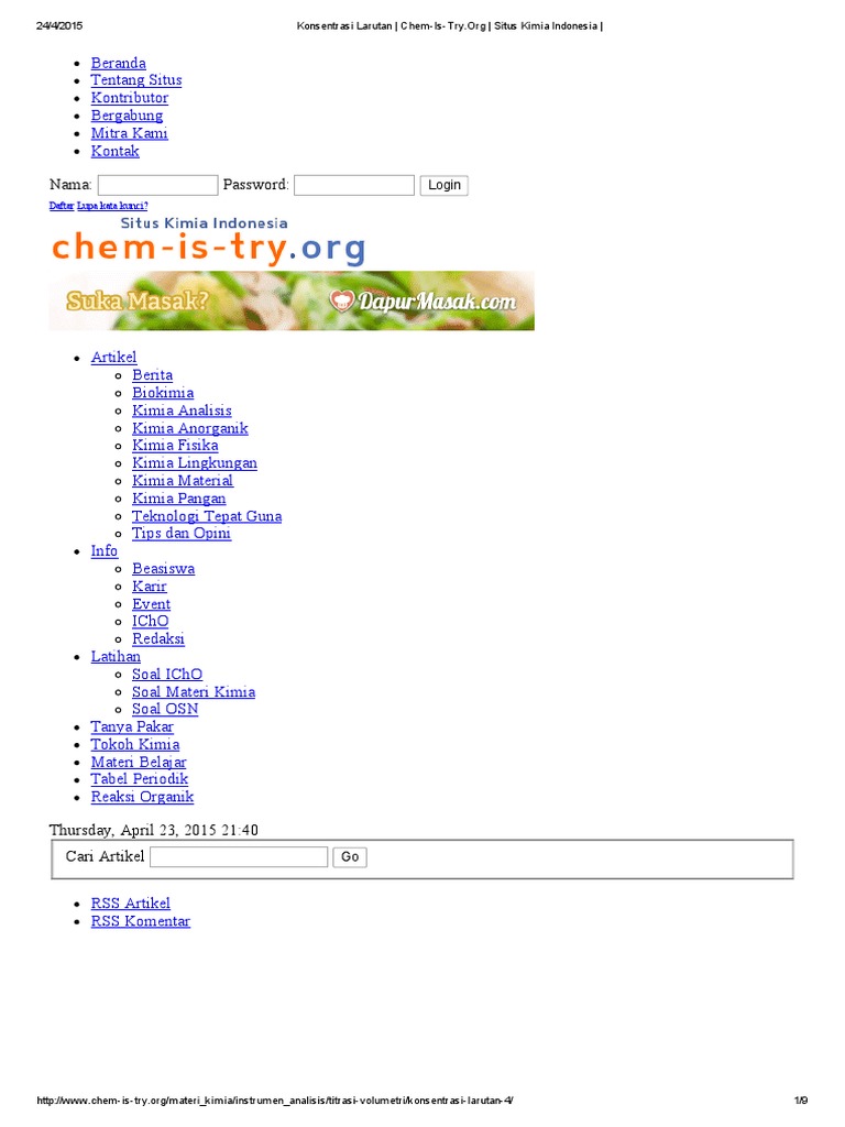 Artikel Tentang Kimia Pdf - lasopatherapy