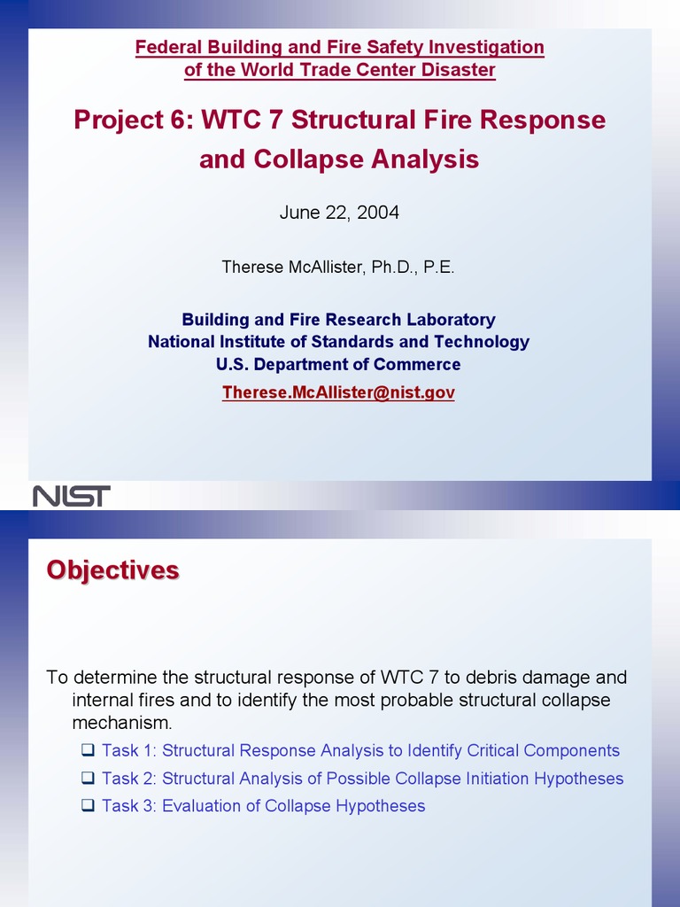 Project 6: WTC 7 Structural Fire Response and Collapse Analysis | PDF ...