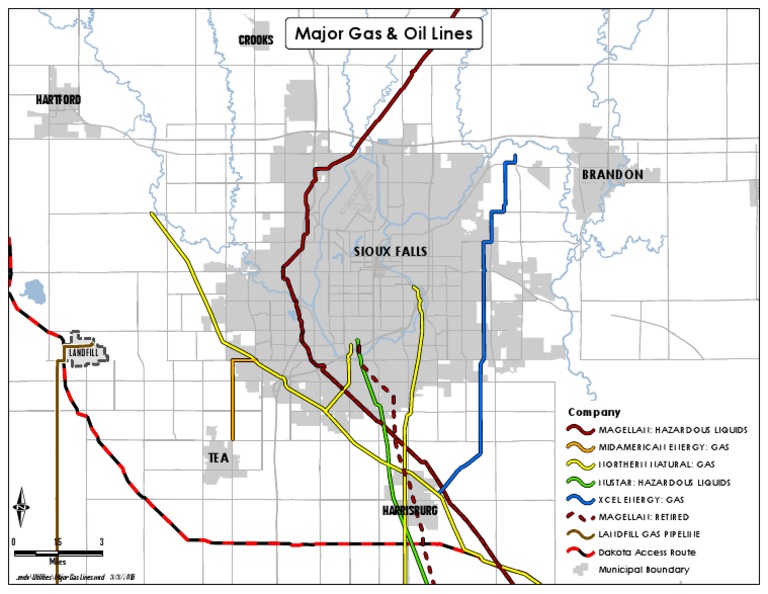 Major Gas Lines in Sioux Falls Area | PDF