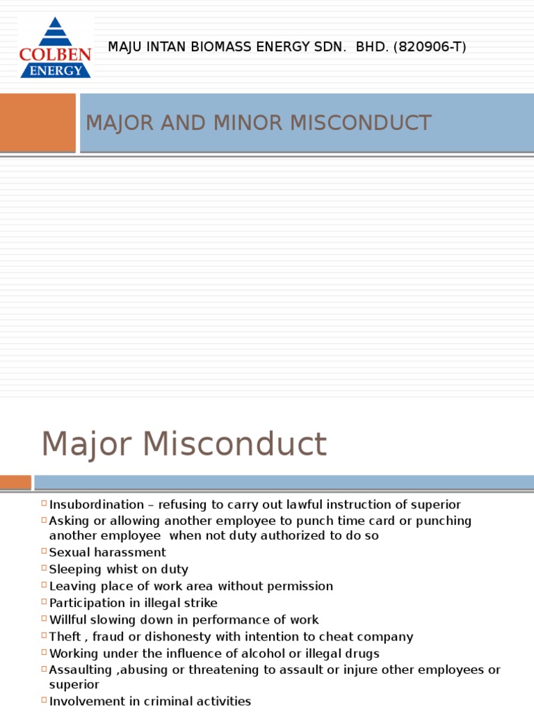 List of Misconduct (Maju Intan) | PDF | Applied Ethics | Government ...