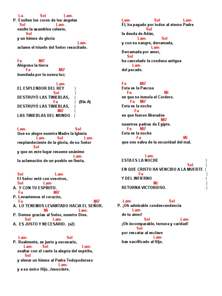 Pregon Pascual | PDF | Cristo (título) | Pascua de Resurrección