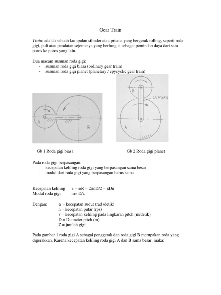 Dasar-dasar Roda Gigi | PDF