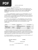 Chattel Mortgage Agreement Sample | PDF | Mortgage Law | Natural ...