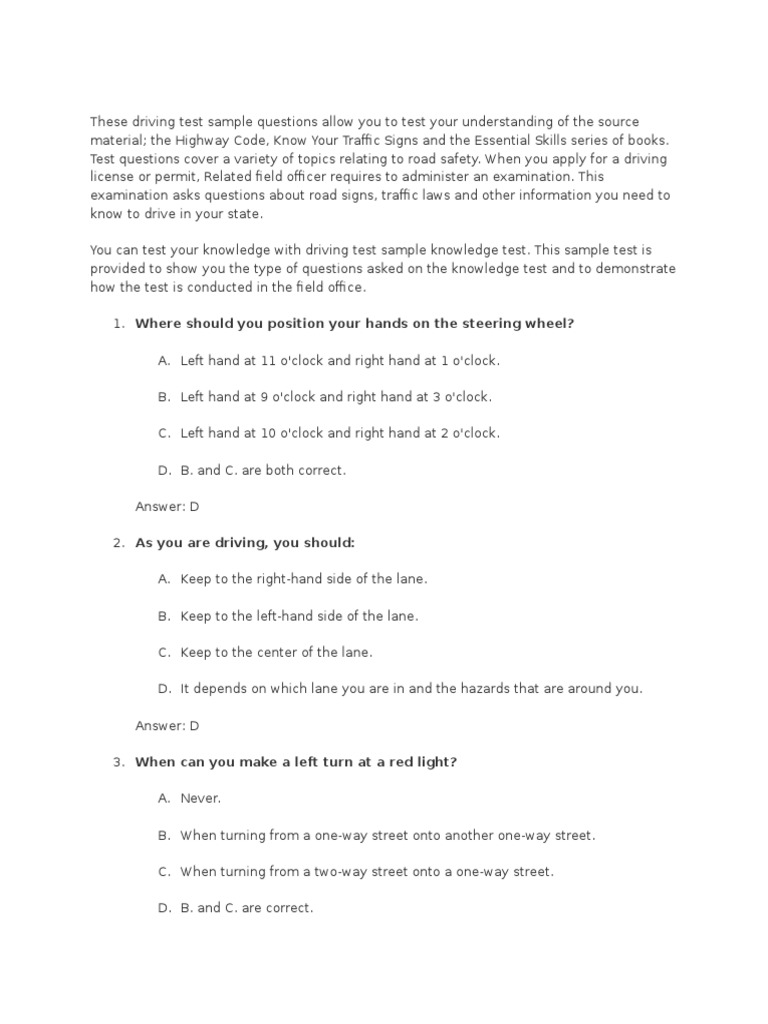 Driving Test Saudi Arabia Manual | PDF | Traffic | Traffic Light