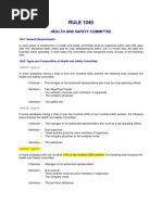Checklist For DO 198 (IRR of RA 11058) | PDF | Occupational Safety And ...