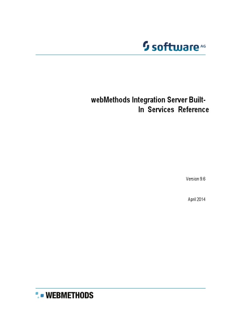 9-6 Integration Server Built-In Services Reference PDF | PDF | File Transfer Protocol | License