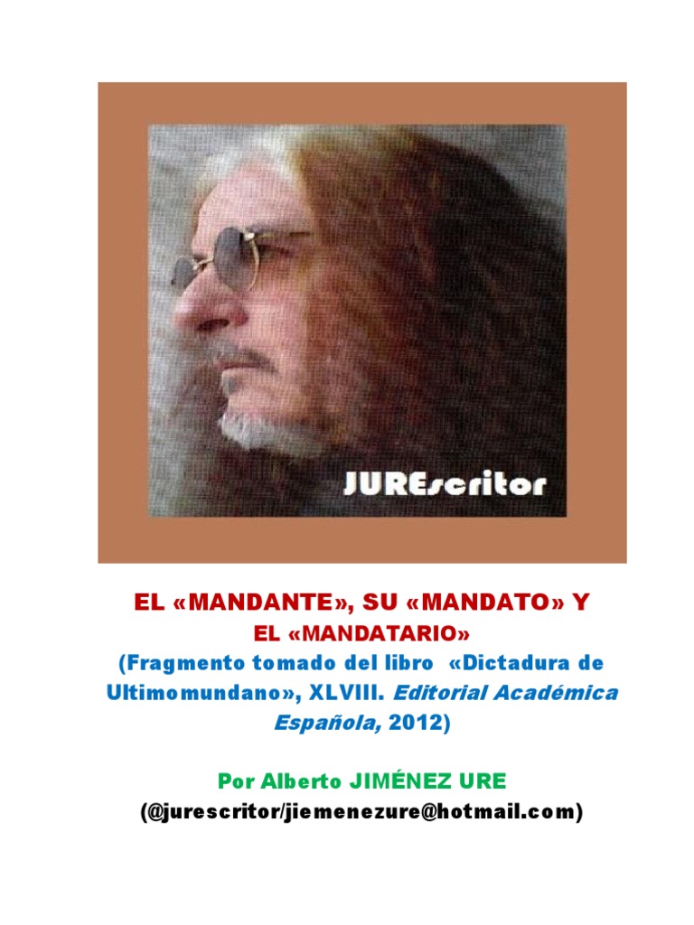 El Mandante, Su Mandato y El Mandatario | PDF