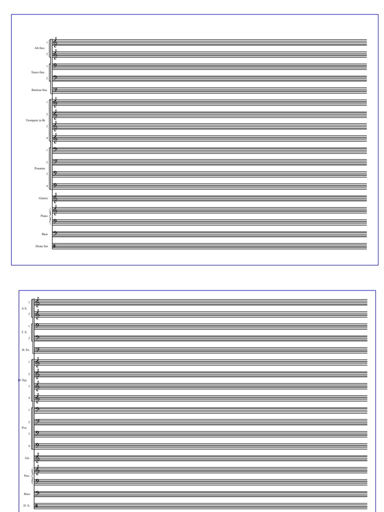 Big Band Score Layout 2 | PDF