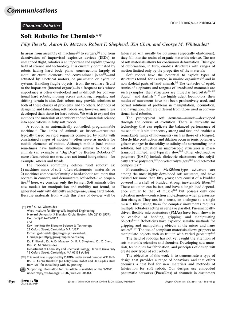 Innovations in Soft Robotics Design | PDF | Robotics | Robot
