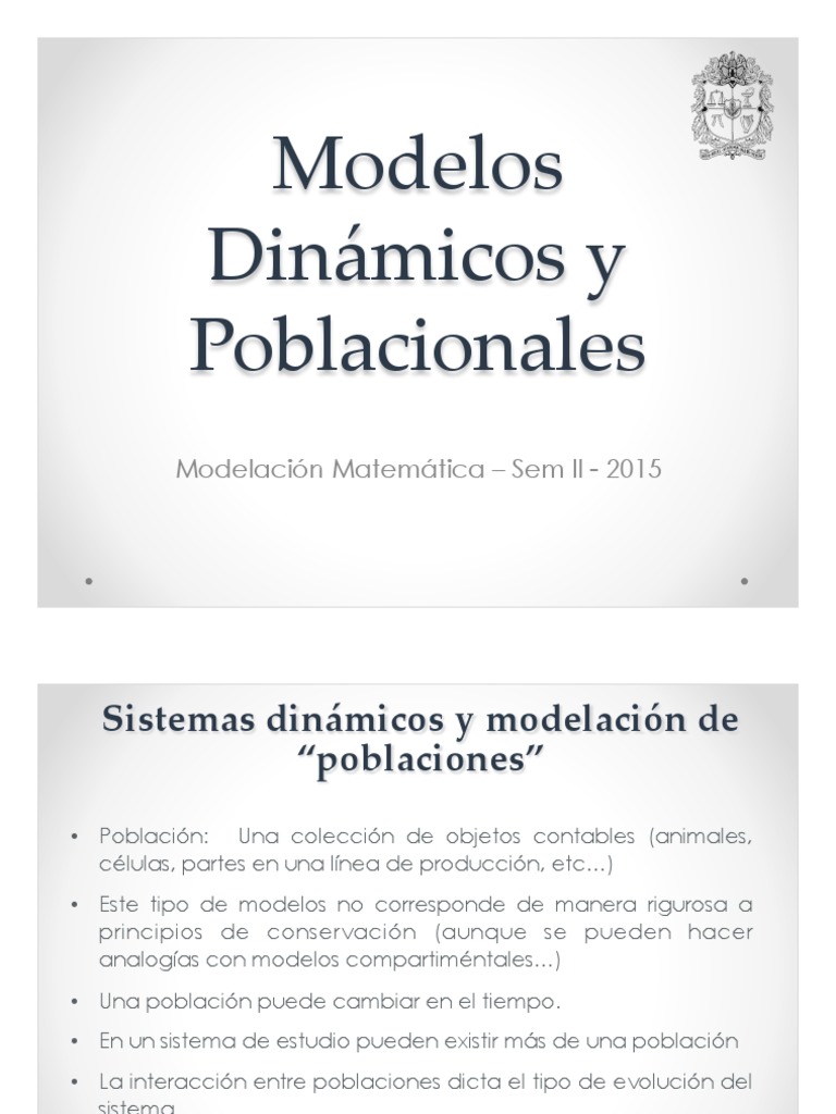 Modelos Dinámicos | PDF | Ecuaciones diferenciales | Ecuaciones